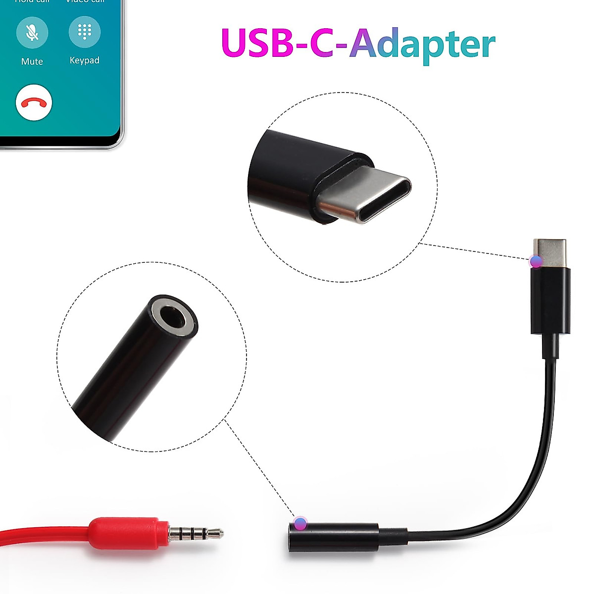 LAHELA Retro Phone Handset/Handset for Mobile/Radiation-Proof Handset Receivers/Retro Phone Receiver/Phone Receiver for Cell Phone (Black)