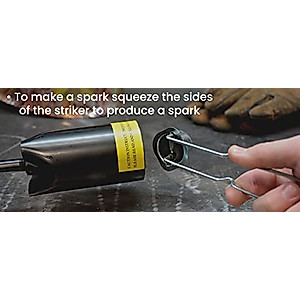 Hot Max 24172 Single Flint Striker with 5 Replacement Flints