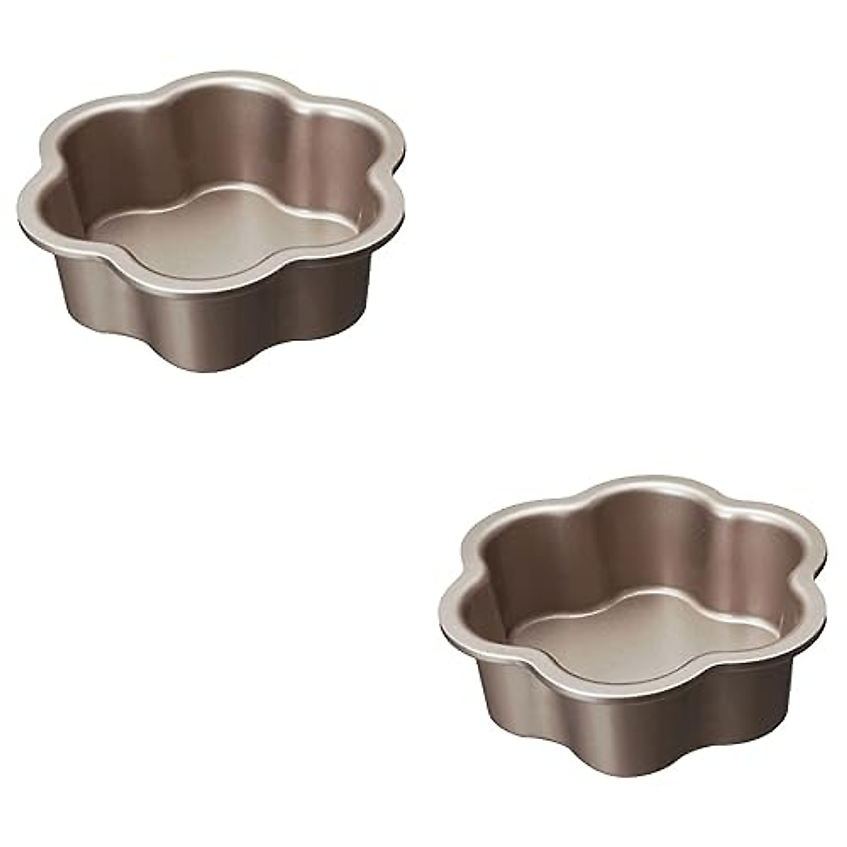 NOLITOY 2pcs Pans Molds in Cuake Pan Detachable Chiffon Cheesecake Non-stick Inch Quiche Plum Oven Steel Reusable Cake Wedding Mini Bread Pudding Brownie Biscuit Bavarois