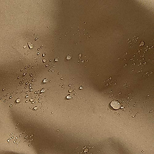 Tempera 72"D x 27.8"H Round Patio Furniture Cover , Outdoor Table , Sectioal Sofa Set Cover, Tear Resistant , Anti-UV Outside Table Cover Waterproof, Taupe