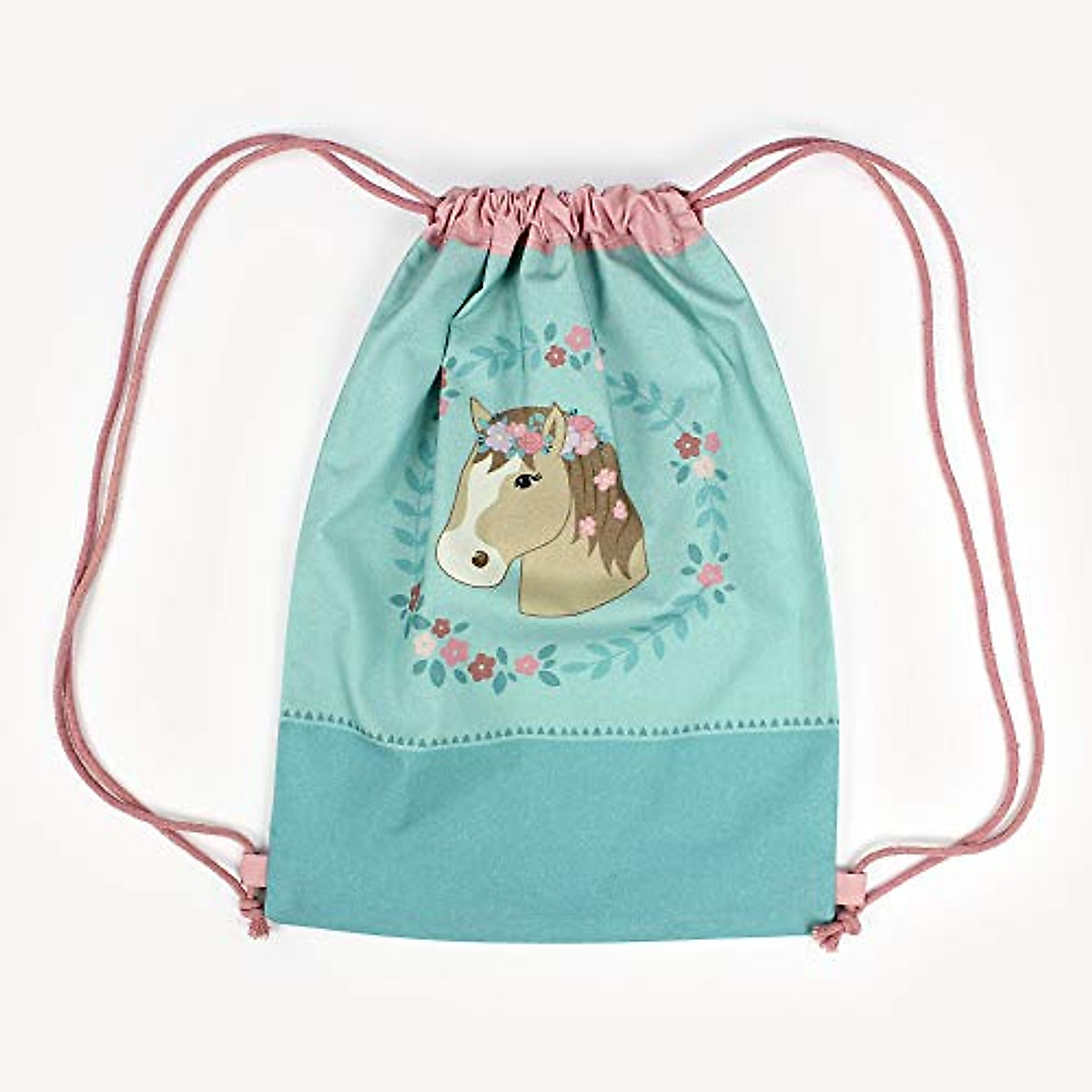 kullaloo Sewing kit for Kids Beginners - DIY Craft for Girls & Boys - Cut & Sew Fabric Panel with Horses Motifs (Horse Love)