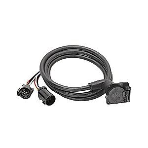 Bargman 54701-003 Adapter (90 Degree 7-Way Fifth Wheel Harness Assembly with 7' Cable)