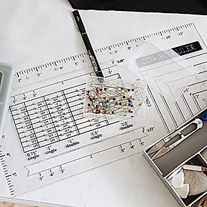 UPTTHOW Rivet Placement Template Zipper Ruler Zip Pocket Tool Leathercraft Rivets Marking Guide for DIY Bracelet Belt Combo Measurement Sewing Accessories