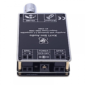 XY-Y50H 50W+50W HIFI Stereo Bluetooth-compatible 5.1 Amplifier Module, DC 9V-24V Dual Channel Audio Amp Board with Remote Controller