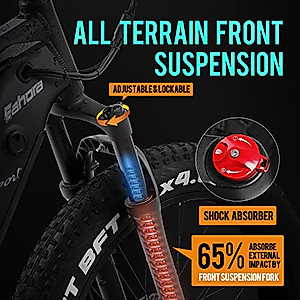 eAhora Electric Bike for Adults 750W/1000W Peak 27Mph BAFANG Motor Urban 20In Fat Tire Folding Electric Bicycle with Lockable Front Suspension, Cruise Control, Shimano 7 Speed Step Thru Ebike