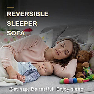 NicBex Convertible Sectional Sofas, 3 Seat Couch, Navy