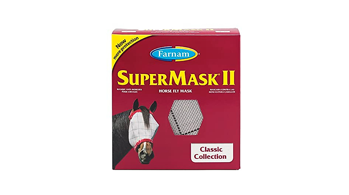 SuperMask II Fly Mask for Horses - Full Face Protection