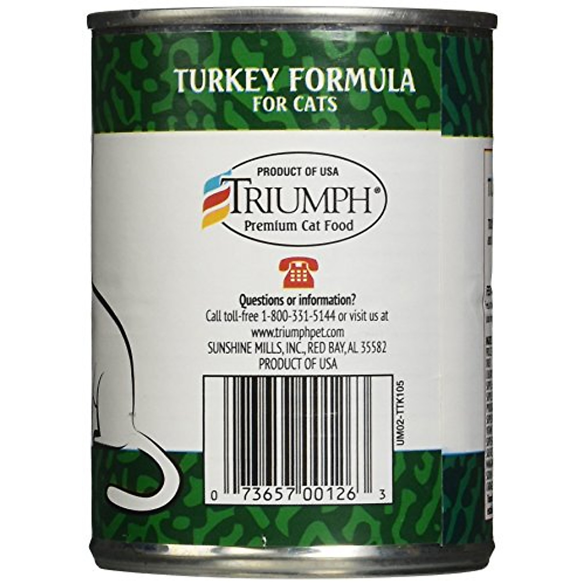 Triumph Turkey Canned Cat Food, Case Of 12, 13 Oz.