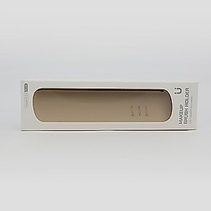 FERYES Large Travel Makeup Brush Holder, Magnetic Anti-fall Out Silicon Portable Cosmetic Face Brushes Holder, Soft and Sleek Makeup Tools Organizer for Travel- (8.27 * 2.36 * 1.57)