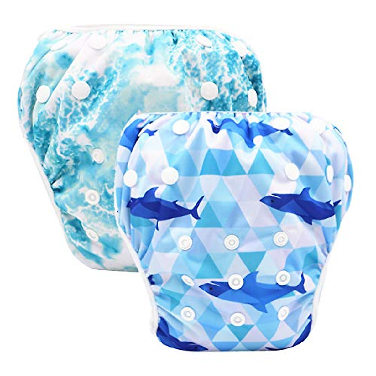 storeofbaby Baby Boys Girls Swim Diapers Washable Reusable Swimming Pants Pack of 2