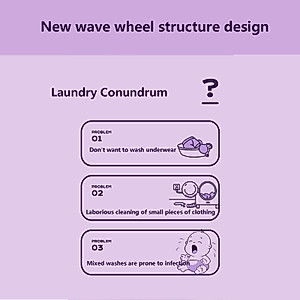 Portable Mini Washing Machine, 9 Liters Large Capacity Mini Underwear Washing Machine, Upgraded Capacity Foldable Washing Machine, Round Body, Suitable For Baby Clothes And Pet Clothes. Green, Purple.