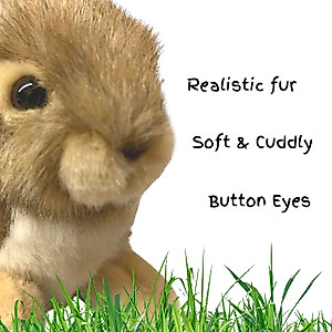 Jolitee Bunny Stuffed Animal, Rabbit Stuffed Animal Plush Realistic Looking