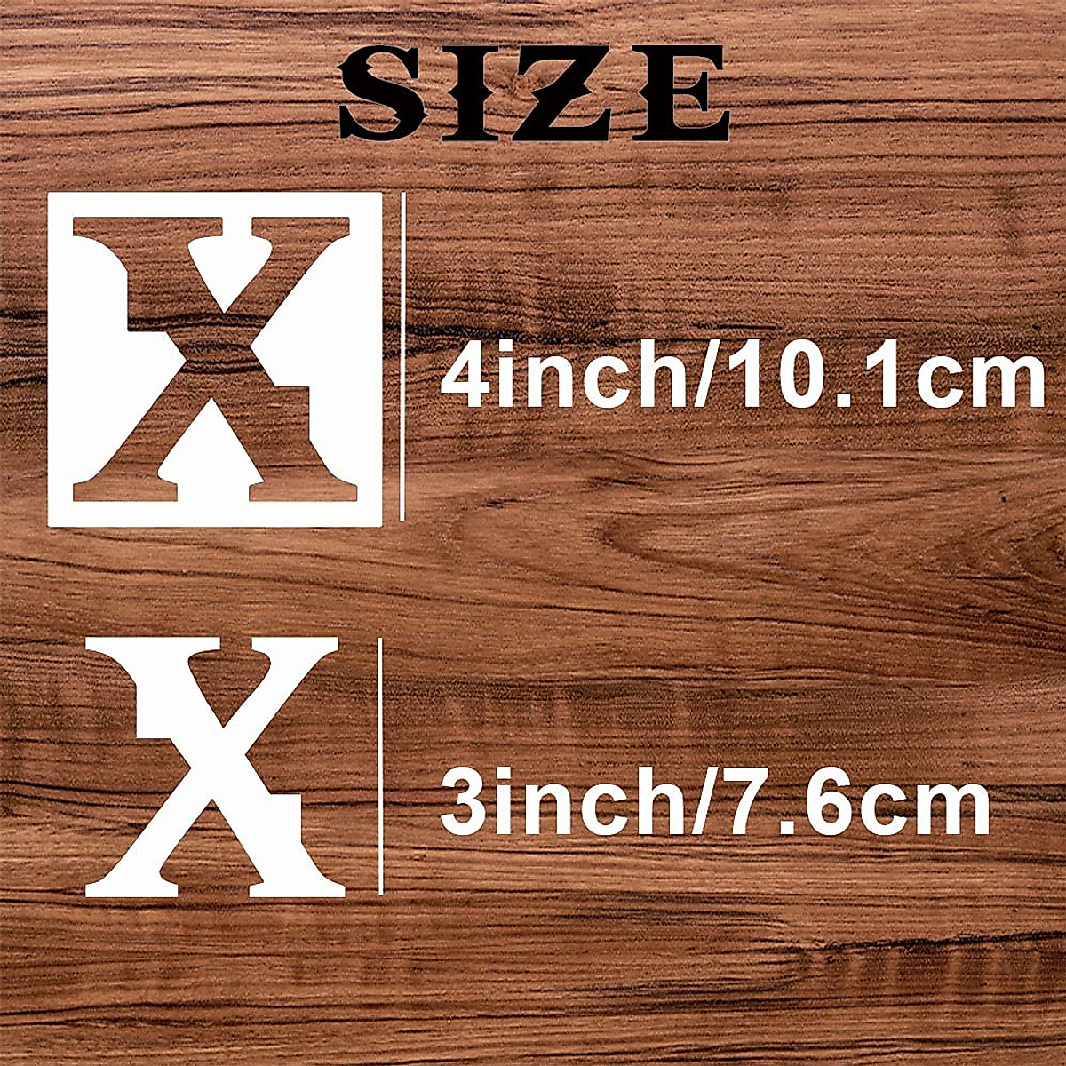 Letter Stencils for Painting On Wood 4 Inch,Alphabet Stencils Retro Letter Stencil Number Templates for Drawing On Wall,Sign,Porch, Paper, Fabric