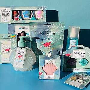 Mad Beauty Disney The Little Mermaid Ariel Hair Clips 3-Pack | Iridescent Seashells | Novelty Beauty, Cosmetic, and Skincare Gifts for Women, Adults, and Kids