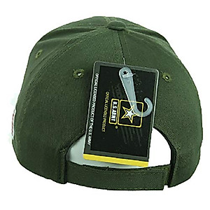 USA Army Baseball Cap US Flag Army Veteran Retired Hats Official Licensed CAMO Hat (Olive-U.S. Army)
