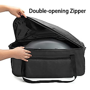 SAMDEW Outdoor Barbecue Grill Cover Compatible with Weber Q1400 Electric Grill, Portable Grill Storage Carry Bag Compatible with Weber Q1000 Q1200 Propane Gas Grill, Bag Only (Patented Design)