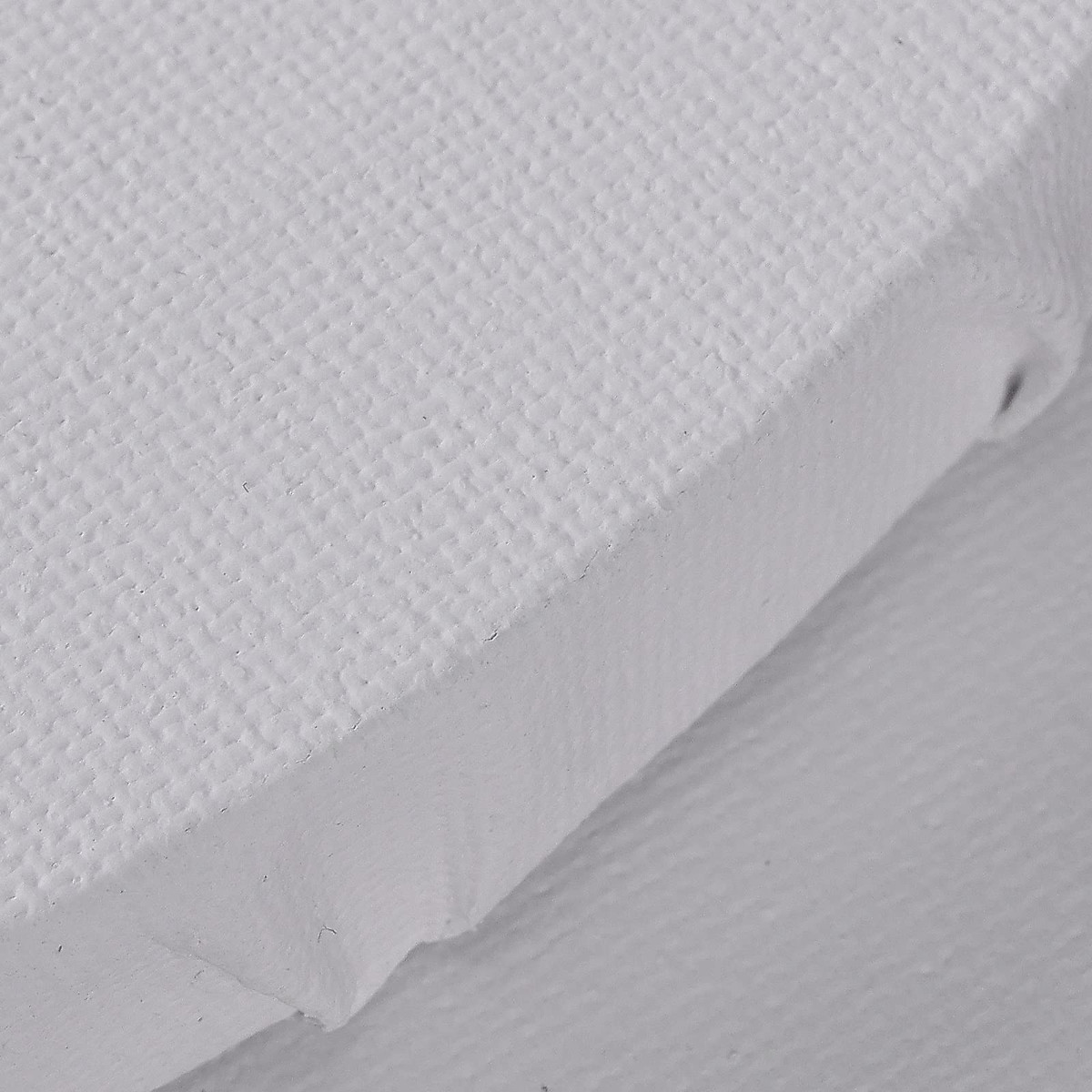 ZEONHAK 9 Pack 8, 10, 12 Inches Stretched White Blank Canvas, Professional Round Stretched Painting Canvas, Blank Stretched Canvas for Oil and Acrylic Paints, Acrylic Pouring