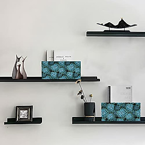 Succulents Storage Basket Felt Storage Bin Collapsible Storage Box Cloth Baskets Containers Organizer for Kids Bedroom Magazine