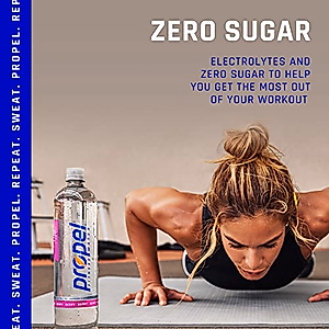 Propel, Mango, Zero Calorie Water Beverage with Electrolytes & Vitamins C&E, 16.9 Fl Oz (Pack of 12)