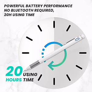 Stylus Pen for Asus Chromebook Flip C434 Pencil,Rsepvwy Active Stylus Digital Pencil with 1.5mm Ultra Fine Tip Stylus Pen for Asus Chromebook Flip C434,White