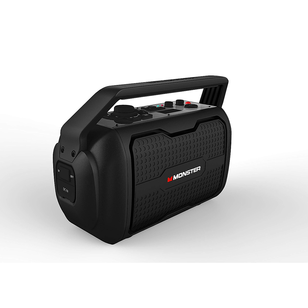 Monster Nomad | Portable Indoor/Outdoor Bluetooth and NFC Speaker, 30 Watts of Powerful Premium Sound, 30 Hours of Playtime, IPX4 Water Resistant, USB Port and Microphone/Guitar Input (Black)