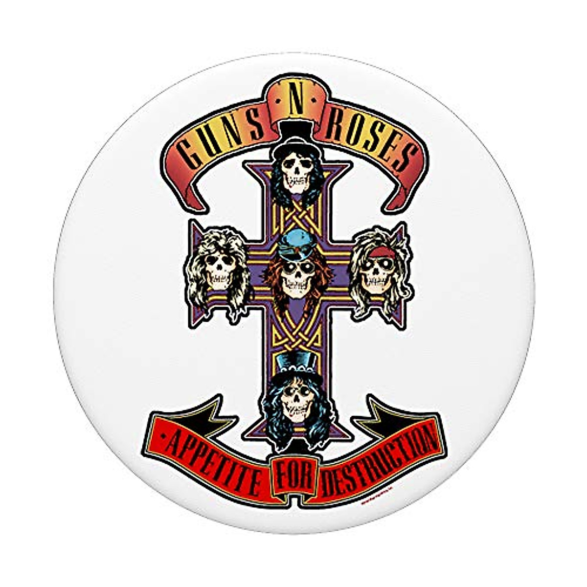 Guns N' Roses Official Cross PopSockets PopGrip: Swappable Grip for Phones & Tablets