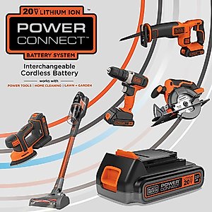 BLACK+DECKER 20V MAX* Cordless Chainsaw, Alligator Lopper (LLP120)
