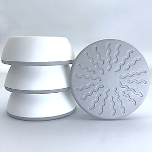 vmaisi Baby Gate Wall Protector - Protect Walls & Doorways from Pet & Dog Gates - Pressure Mounted Gates Work on Stairs - 4 Pack Gates Wall Cups - White