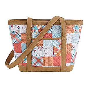 Donna Sharp Leah Tote Bag in Papaya Patch - Great for Travel and Vacation