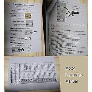 BLDC 72V 3000W Brushless Motor Kit with 24 Mosfet 50A Controller and Throttle for Electric Scooter E Bike Engine Motorcycle DIY Part Conversion Kit (6 Part in 1 and Motor with Foot)