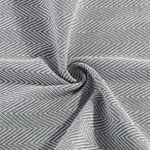 Mia'sDream Tassels Cotton Hand Face Head Guest Gym Towel Set Washcloth Kitchen Tea Towel Dish Cloth Set 3 Pack 16inch X 24inch (Grey)