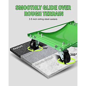 GarveeTech 5000lbs Car Wheel Dolly Set of 2, Vehicle Rollers Dolly for Moving Car with Heavy Duty 3.5 Inch Steel Wheels, 23.8in x 14.4in