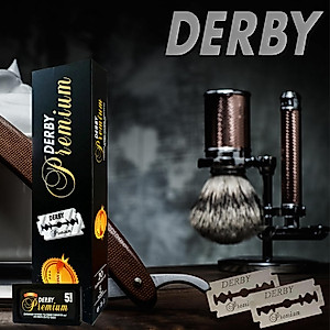 Derby Premium Double Edge Razor Blades, 100 Count