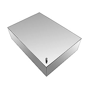 Renovators Supply Manufacturing Medicine Cabinets 19 3/4 in. x 13 1/8 in. Stainless Steel Rectangular Bathroom Wall Medicine Cabinet with Mirror and Mounting Hardware Opens Left to Right 