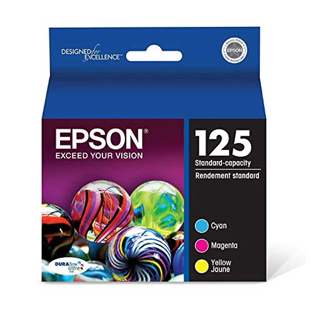 Epson T125520 DURABrite Ultra Color Combo Pack Standard Capacity Cartridge Ink