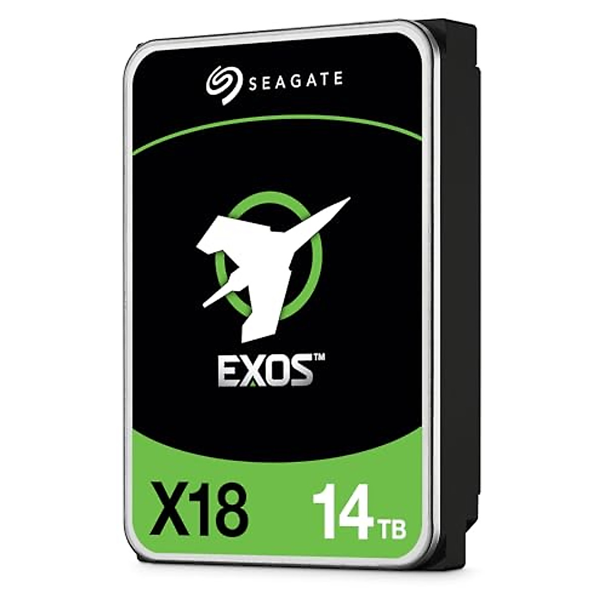 Seagate Exos X18 ST14000NM000J 14 TB Hard Drive - Internal - SATA (SATA/600) - Conventional Magnetic Recording (CMR) Method - Storage System, Video Surveillance System Device Supported - 7200rpm