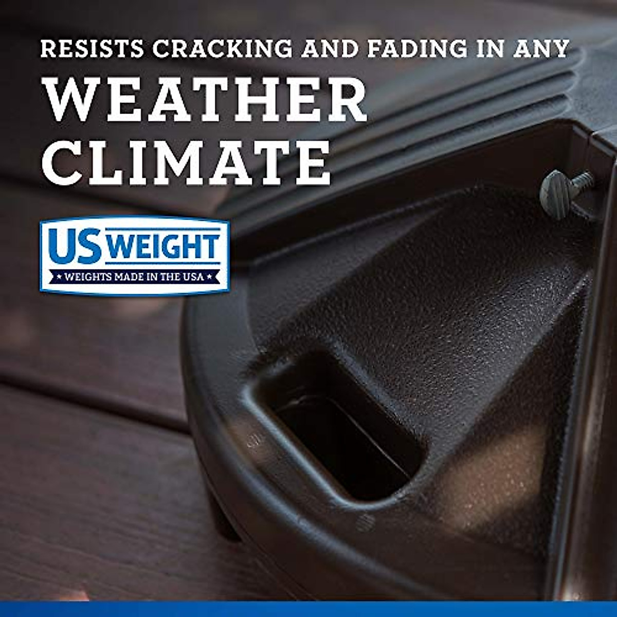 US Weight Durable Fillable Umbrella Base Designed to be Used with a Patio Table 3.5 pounds , Bronze