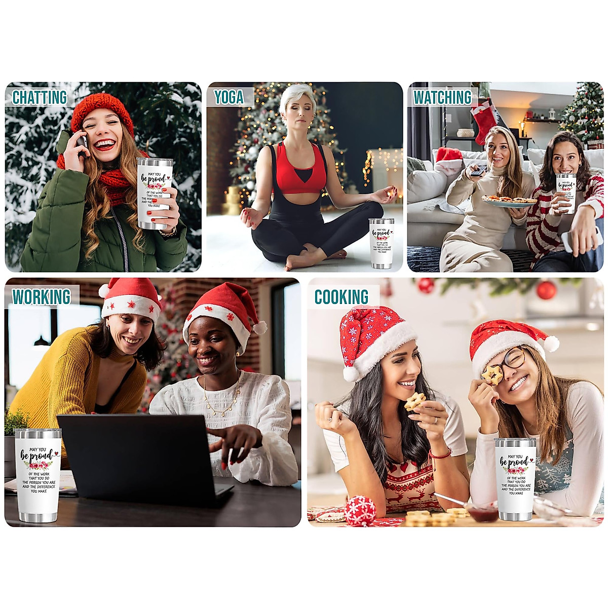 OASSIE Inspirational Gifts for Women - 20 oz Stainless Steel Insulated Coffee Tumbler With Lid - Mothers Day Teachers Day Birthday Appreciation Thank You Gifts for Coworkers Teachers Friends