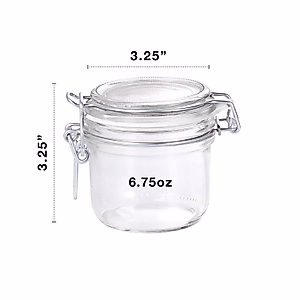 Bormioli Rocco 1234 Fido Clear Jar, 6.75 Oz, 6.75 Ounce