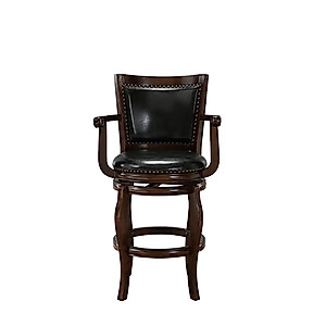 Boraam Jones 31" Swivel Bar Stool-Cappuccino, 29-Inch, 1-Pack