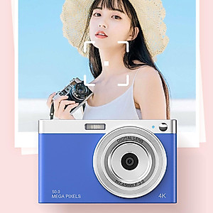 Digital Camera, 4K 50MP Vlogging Camera with 2.88inch IPS Screen, 16X Digital Zoom, Anti Shaking, Built in Fill Light, Compact Point and Shoot Camera for Students Teens Adults
