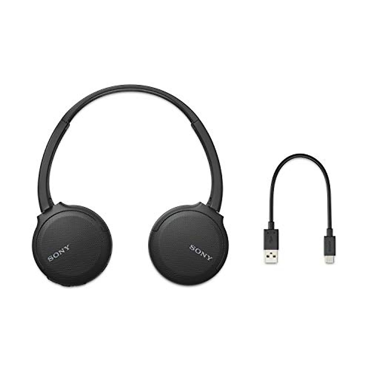 Sony WH-CH510 Wireless Bluetooth Headphones with Mic, 35 Hours Battery Life with Quick Charge, On-ear Style, Hands-Free Call, Voice Assistant - Black