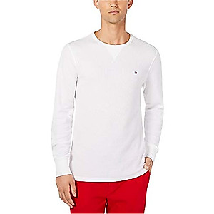 Tommy Hilfiger Mens Modern Essentials Long Sleeve Crewneck White
