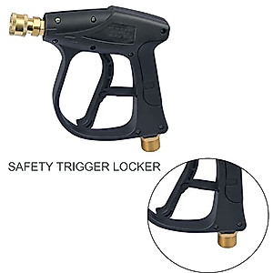 JWGJW JW-121 High Pressure Washer Gun 3000PSI Car Wash Water Gun M22-14mm metric thread
