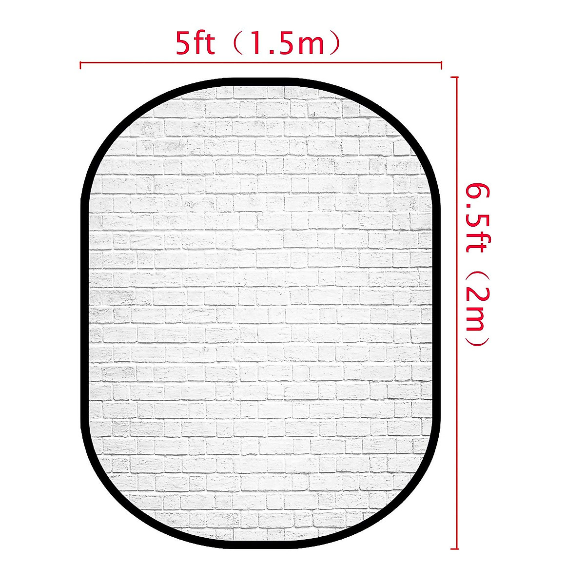 Kate Collapsible Backdrop Pop Up Backdrops Blue Portable Background for Portrait Photography, for Video Conference, for Live Stream, 5x6.5ft