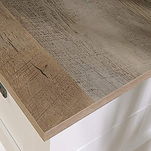 Sauder Cottage Road Desk, Soft White finish