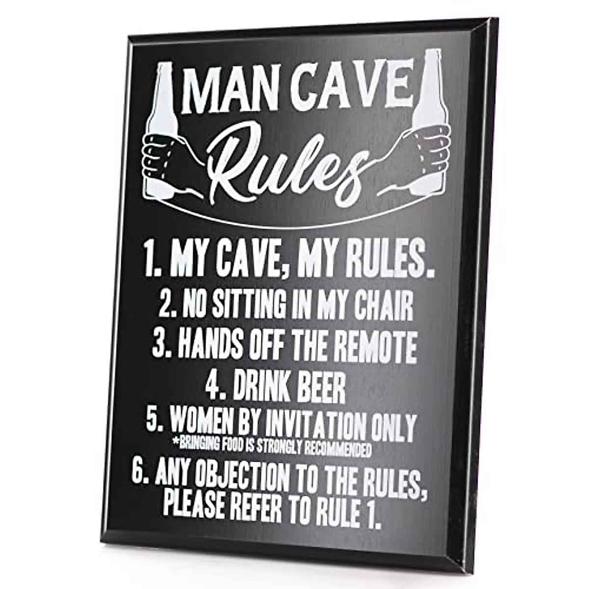 Man Cave Decor - Man Cave Rules sign - Gifts for men who have everything