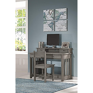 Discovery World Furniture Charcoal Desk, Hutch & Chair