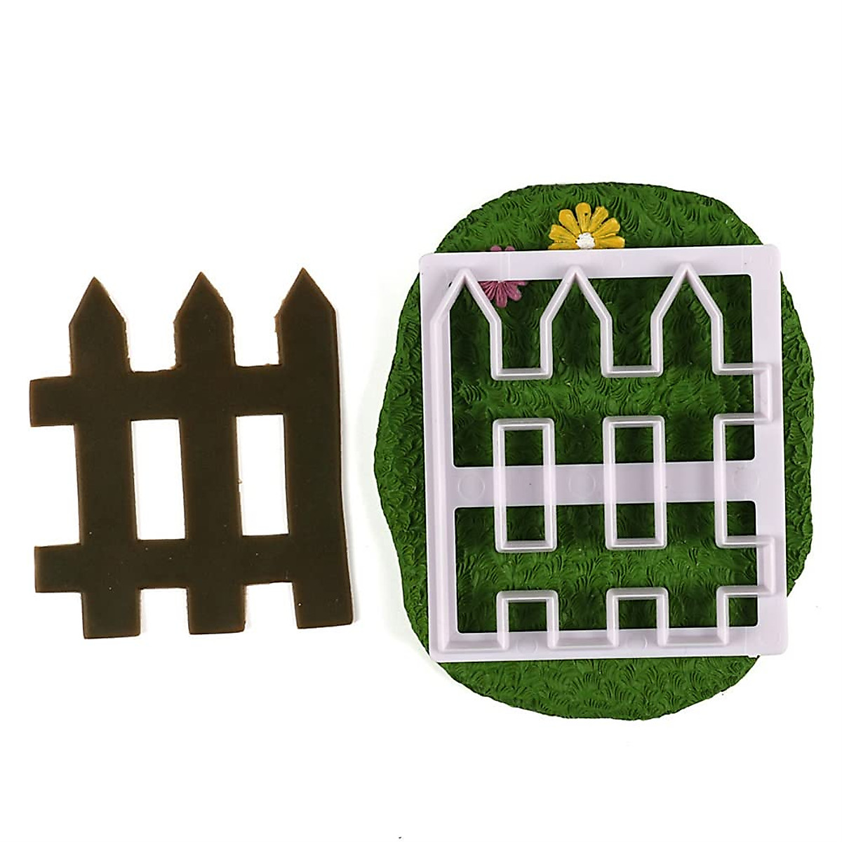 Mold Creative Cube Cake Fence Mold DIY Baking Decoration Tool Mold For Fondant Glue Clay Cake Border Decoration Food Grade Plastic