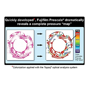 Fujifilm Prescale High Pressure (HS) - Surface Pressure Mapping - Pressure Indicating Film - Tactile Sensor - Pressure Range 7,100-18,500 PSI; 32.8 ft. x 10.6 in. Film Roll